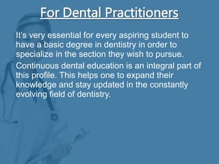 Dentistry Courses in India | Impart Education | PPT
