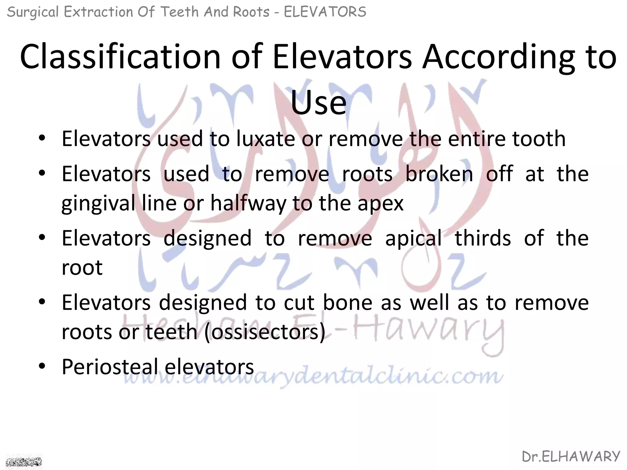 Dental elevators | PPTX