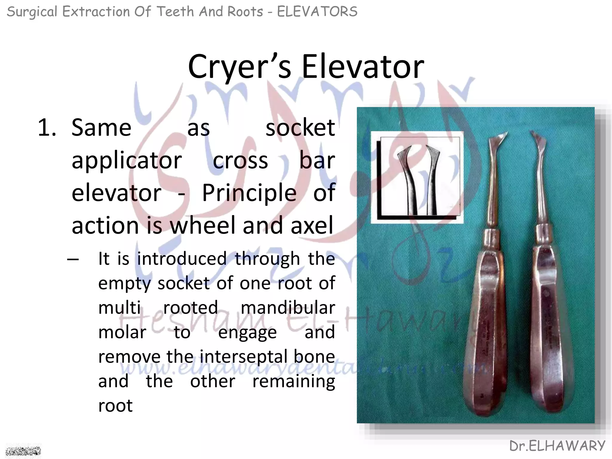 Dental elevators | PPTX
