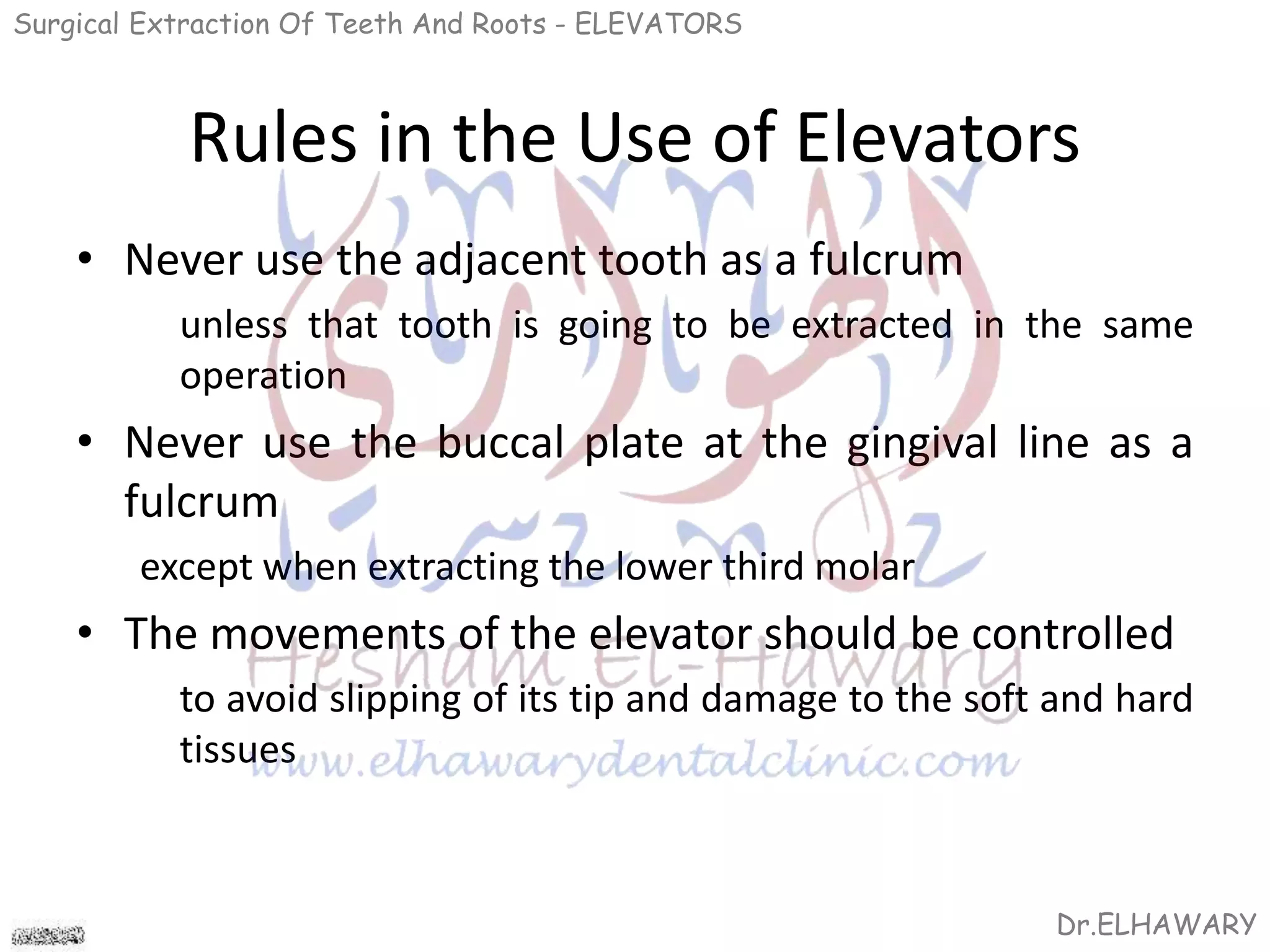 Dental elevators | PPTX