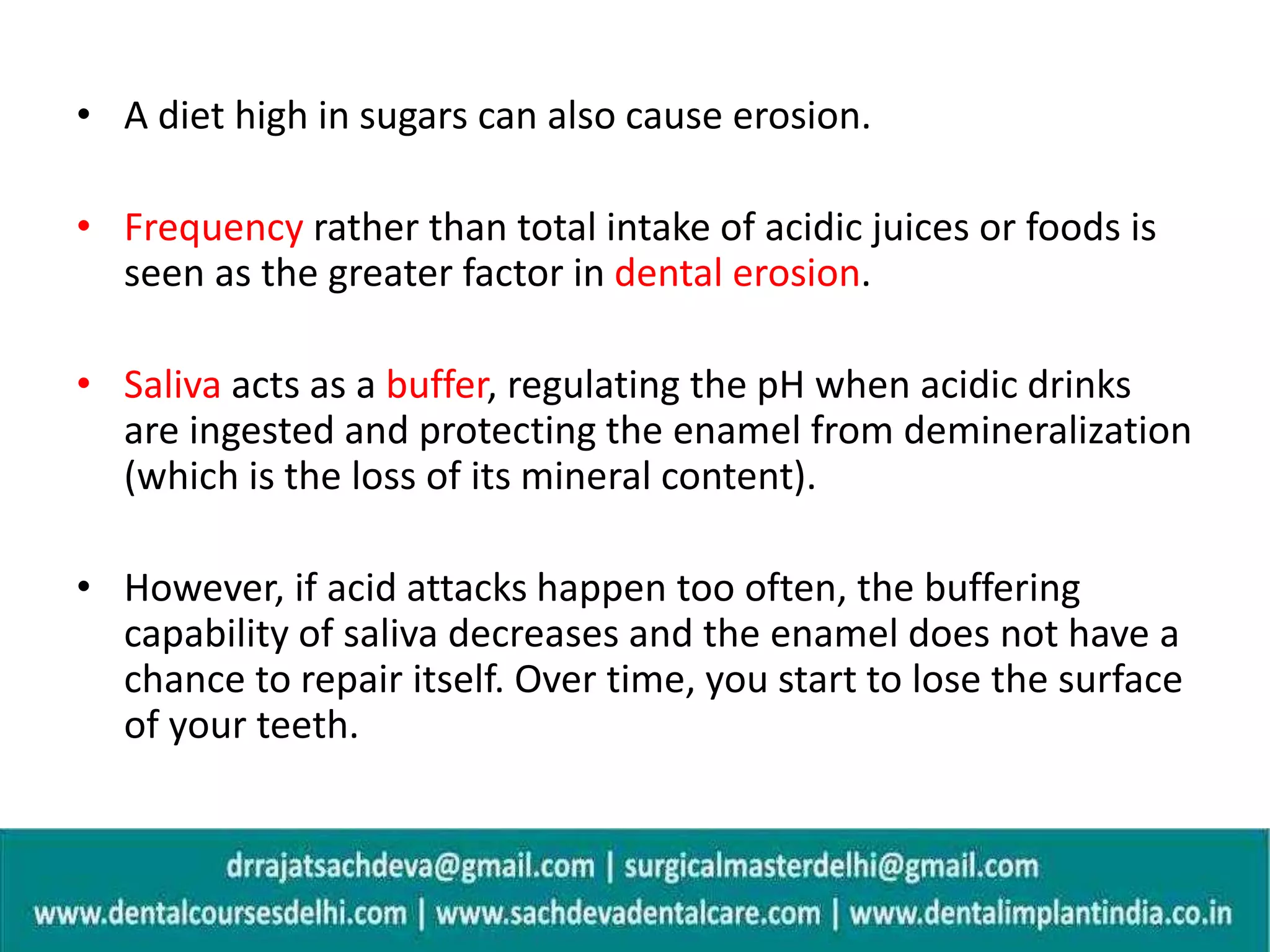 All about Dental Erosion | causes and prevention about dental erosion | PPTX