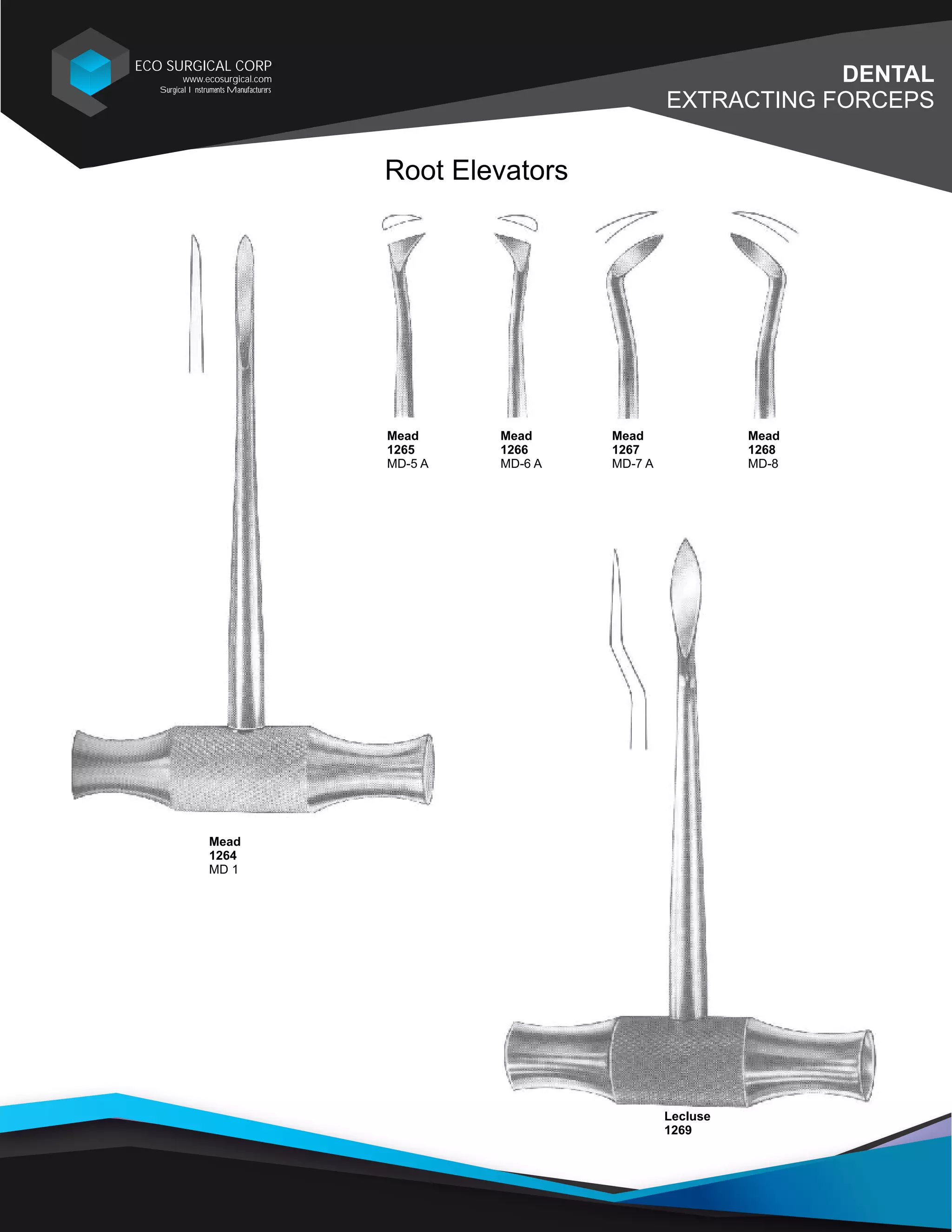 Dental extracting forceps and Elevators catalogue | PDF