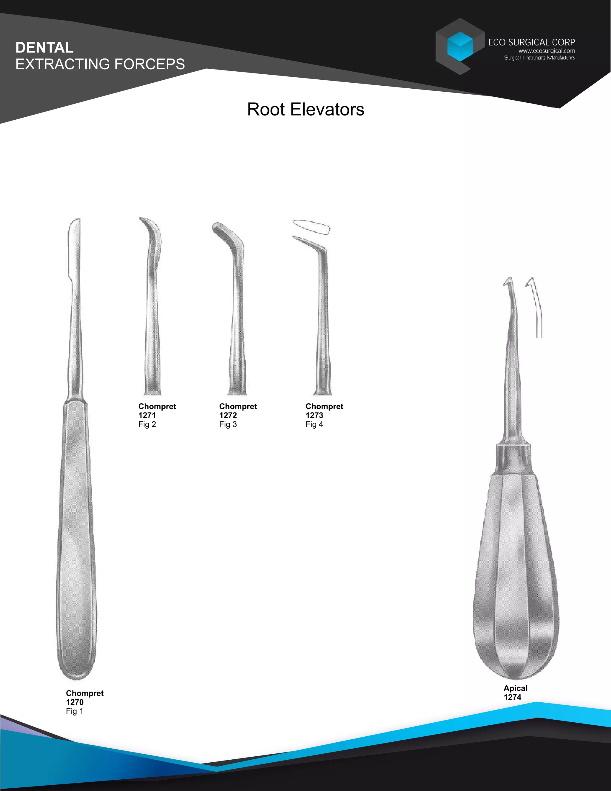 Dental extracting forceps and Elevators catalogue | PDF