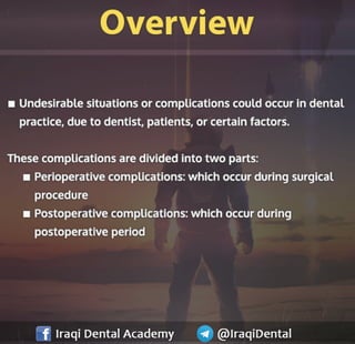Most common Complications during Dental Extraction: Explained | PPT