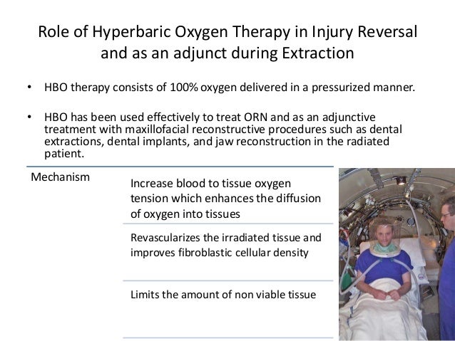 Dental extractions in irradiated patients