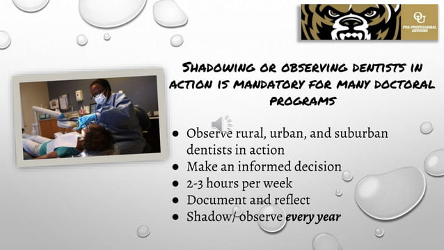Pre-Dentistry: First Year Student Information | PPT