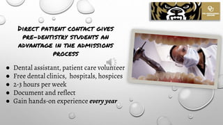 Pre-Dentistry: First Year Student Information | PPTX