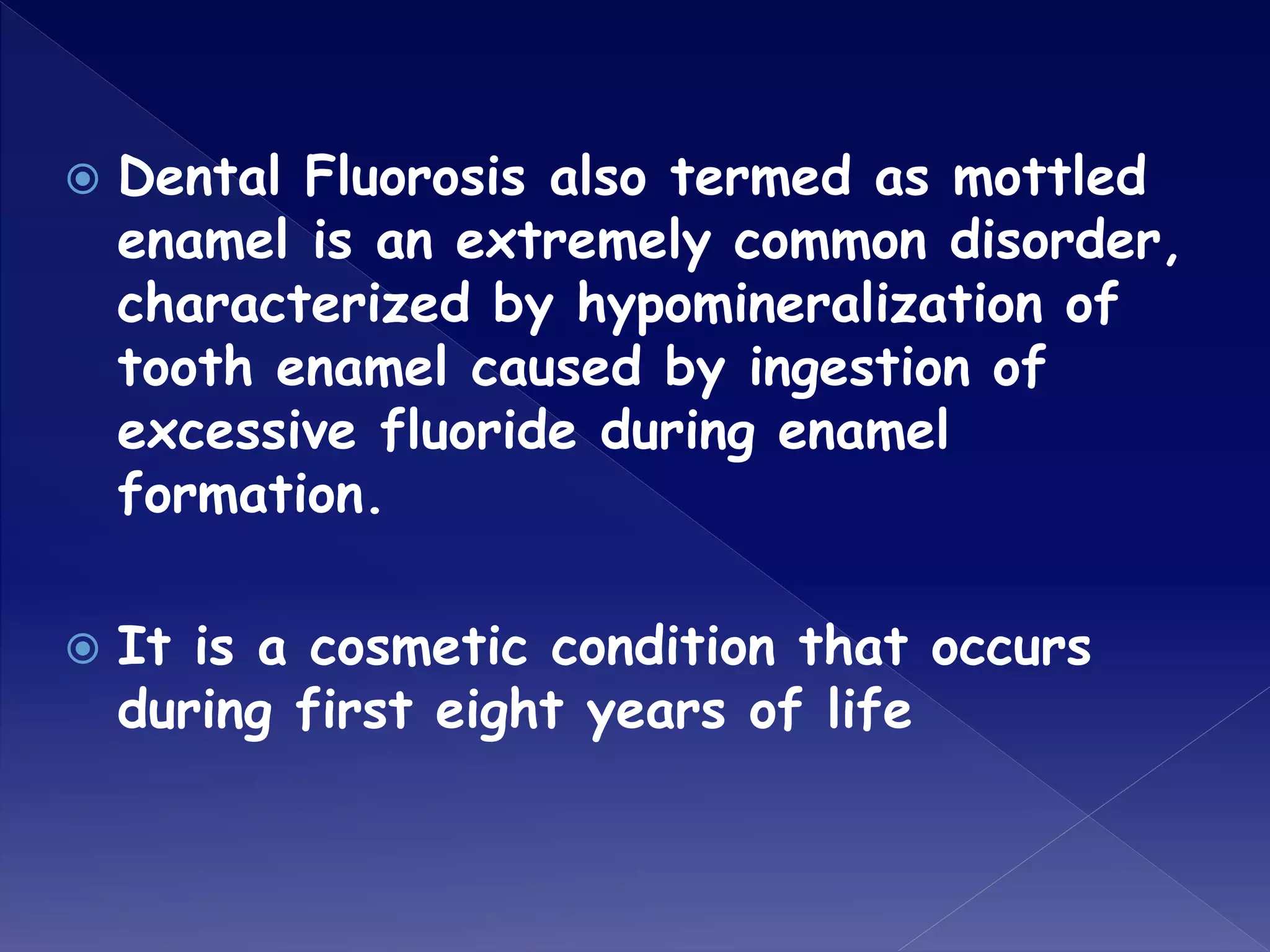Overview on Dental fluorosis | PPTX