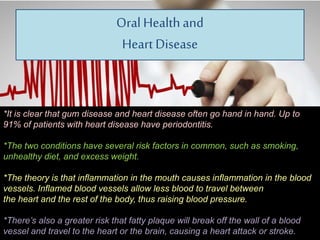 Oral Health: The Mouth & Body Connection | PPTX