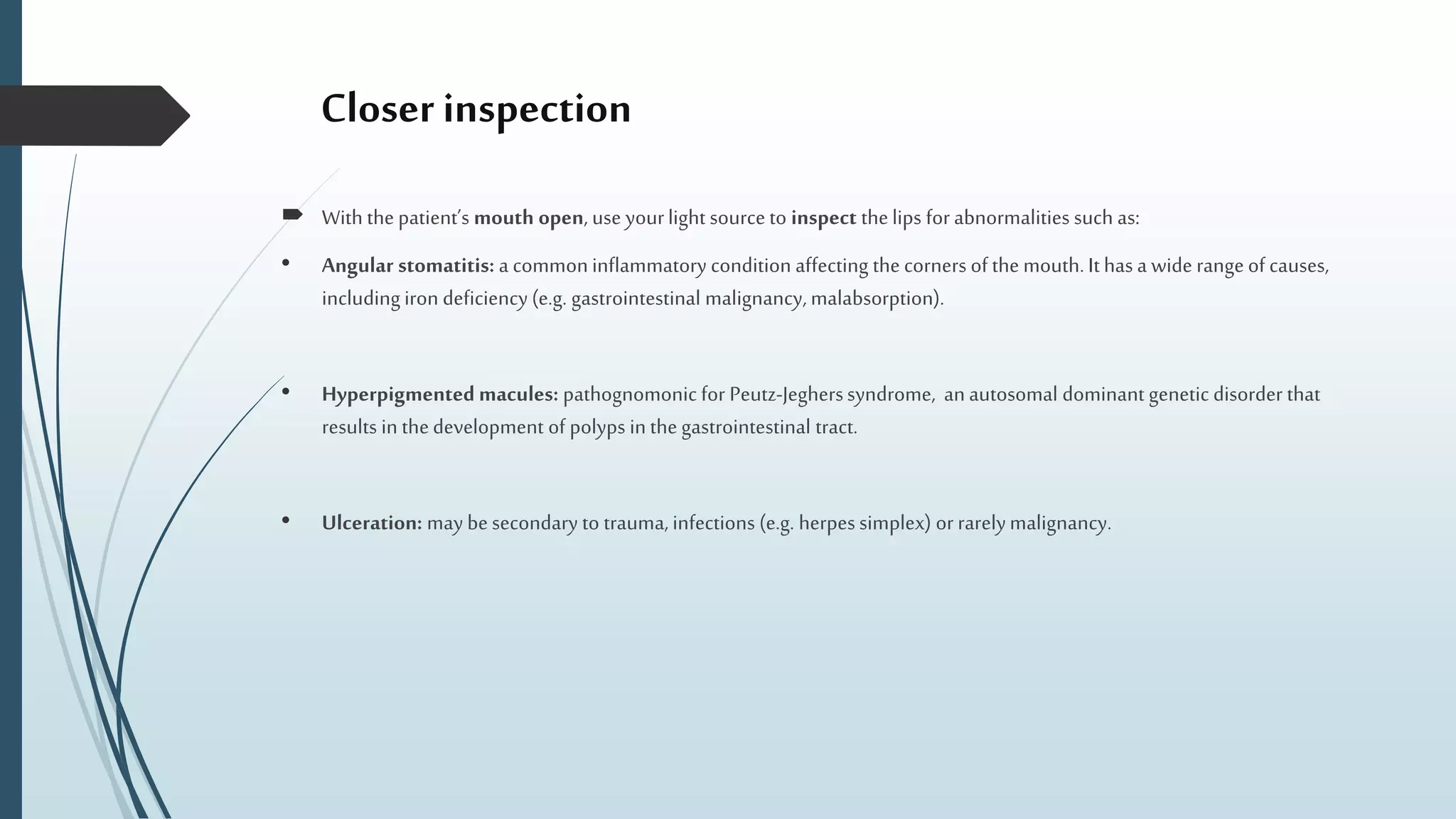 Dental hygiene and mouth cavity care. Basic examination of teeth ...