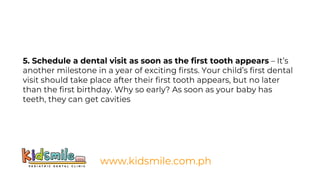 Dental Hygiene For Babies And Toddlers | PDF