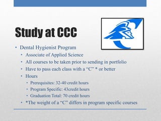Dental Hygiene Program | PPT