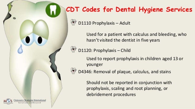 Dental Hygiene Services - CDT Codes.ppsx