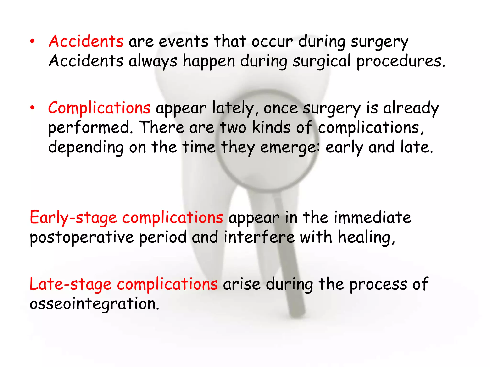 Dental implant complications | PPTX