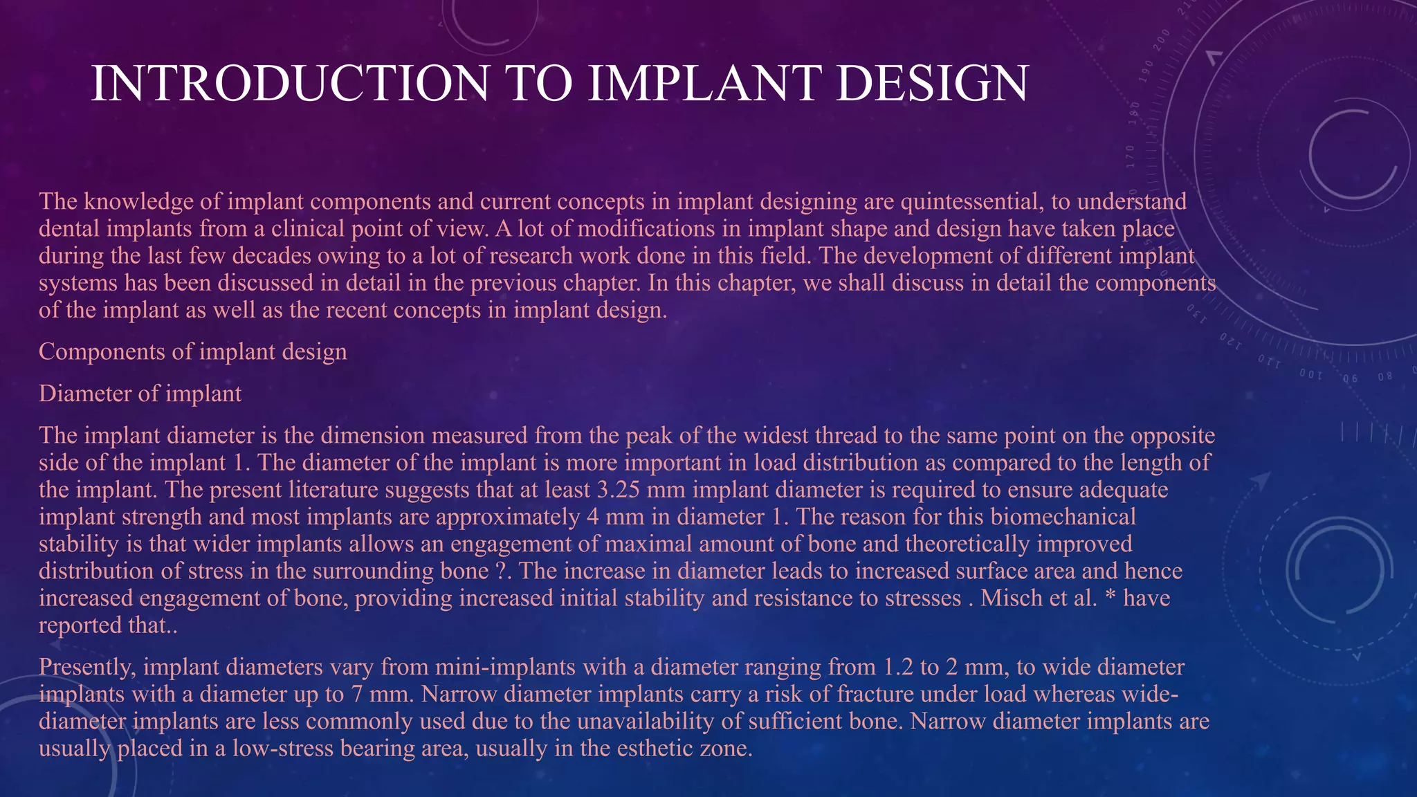 Dental implant components and current concepts in implant design .pptx