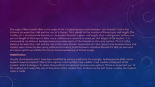 Dental implant components and current concepts in implant design .pptx