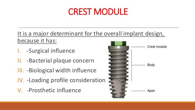 Dental implant deisgn