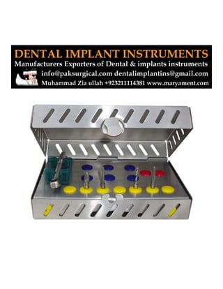 Dental implant instruments | PDF