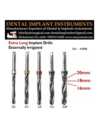 Dental implant instruments | PDF