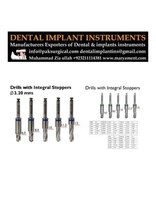 Dental implant instruments | PDF