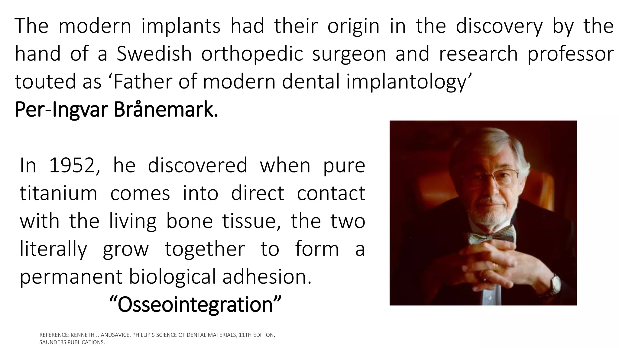 Dental implant materials | PPTX