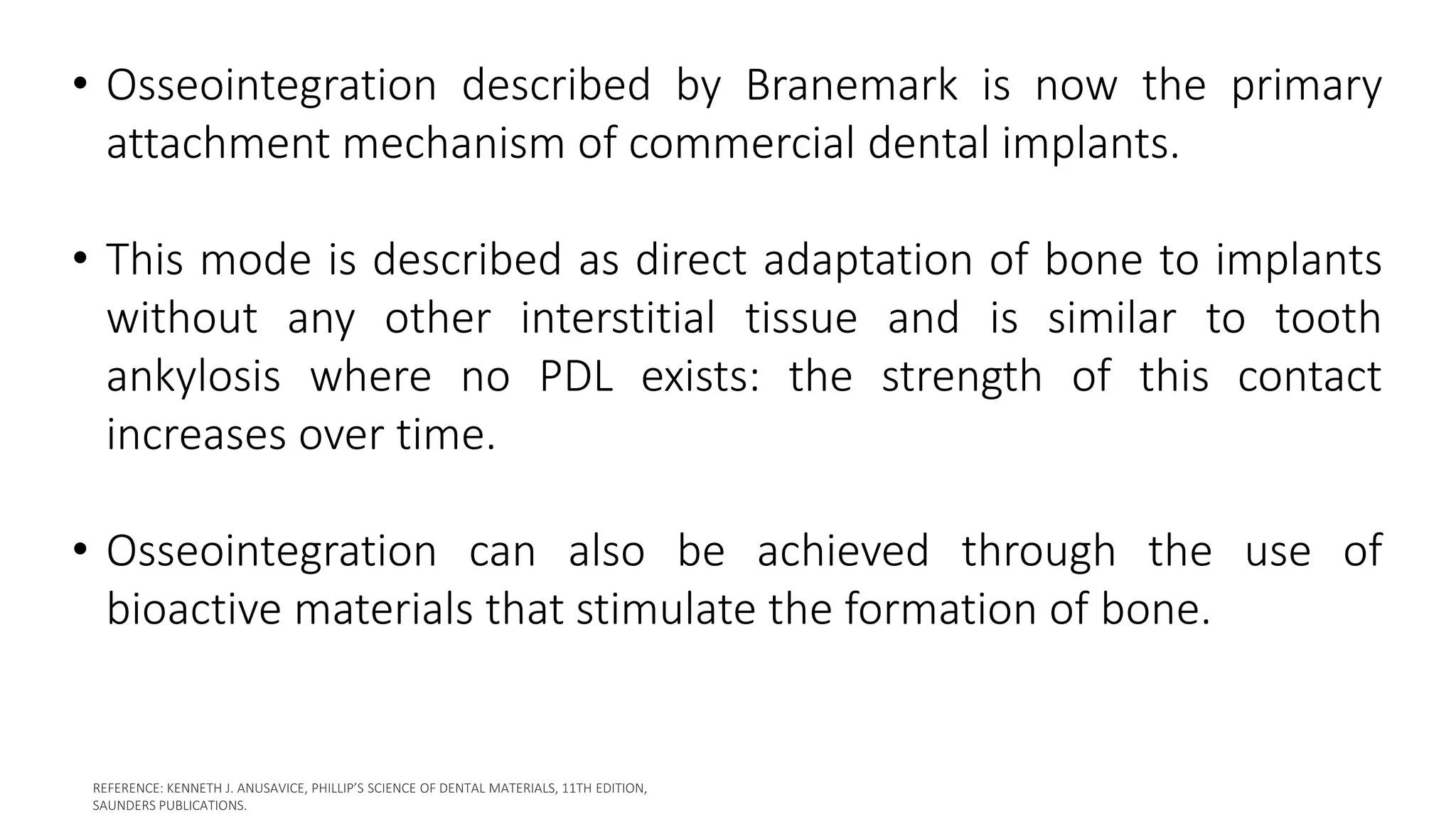 Dental implant materials | PPTX
