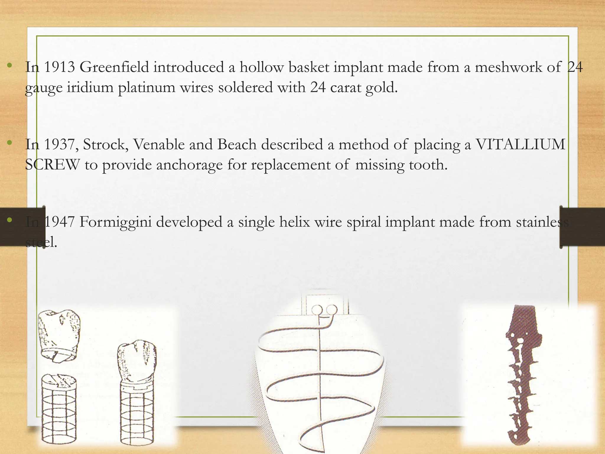 DENTAL IMPLANT MATERIALS,COMPONENTS ,TYPES. | PPTX