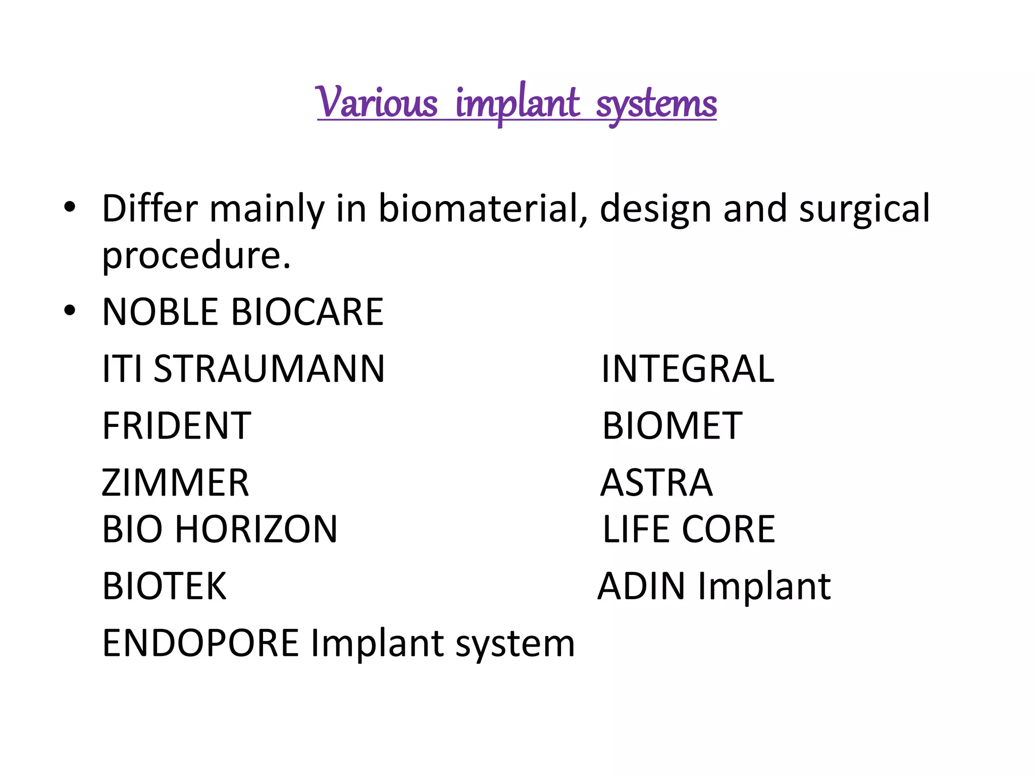 Dental implants | PPTX