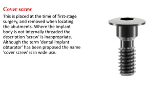 Dental implants | PPTX