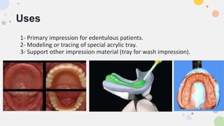 Dental Impression Compound; Types, uses & Manipulation | PPTX