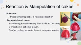 Dental Impression Compound; Types, uses & Manipulation | PPTX