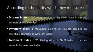 Dental indices | PPTX