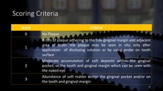 Dental indices | PPTX