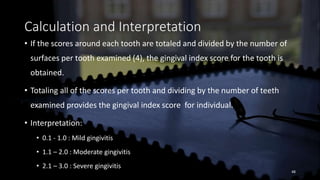 Dental indices | PPTX