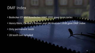 Dental indices | PPTX