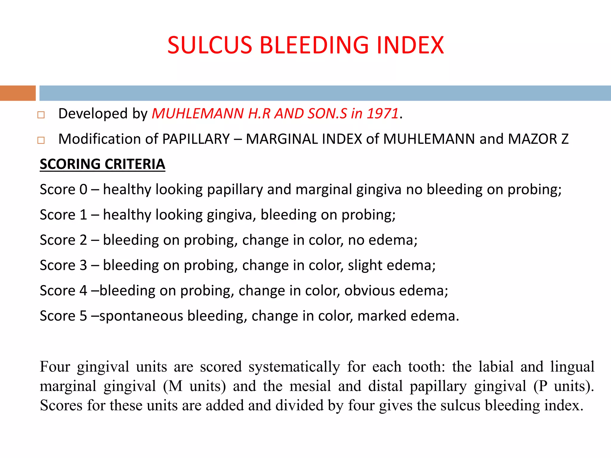 Periodontal indices | PPTX