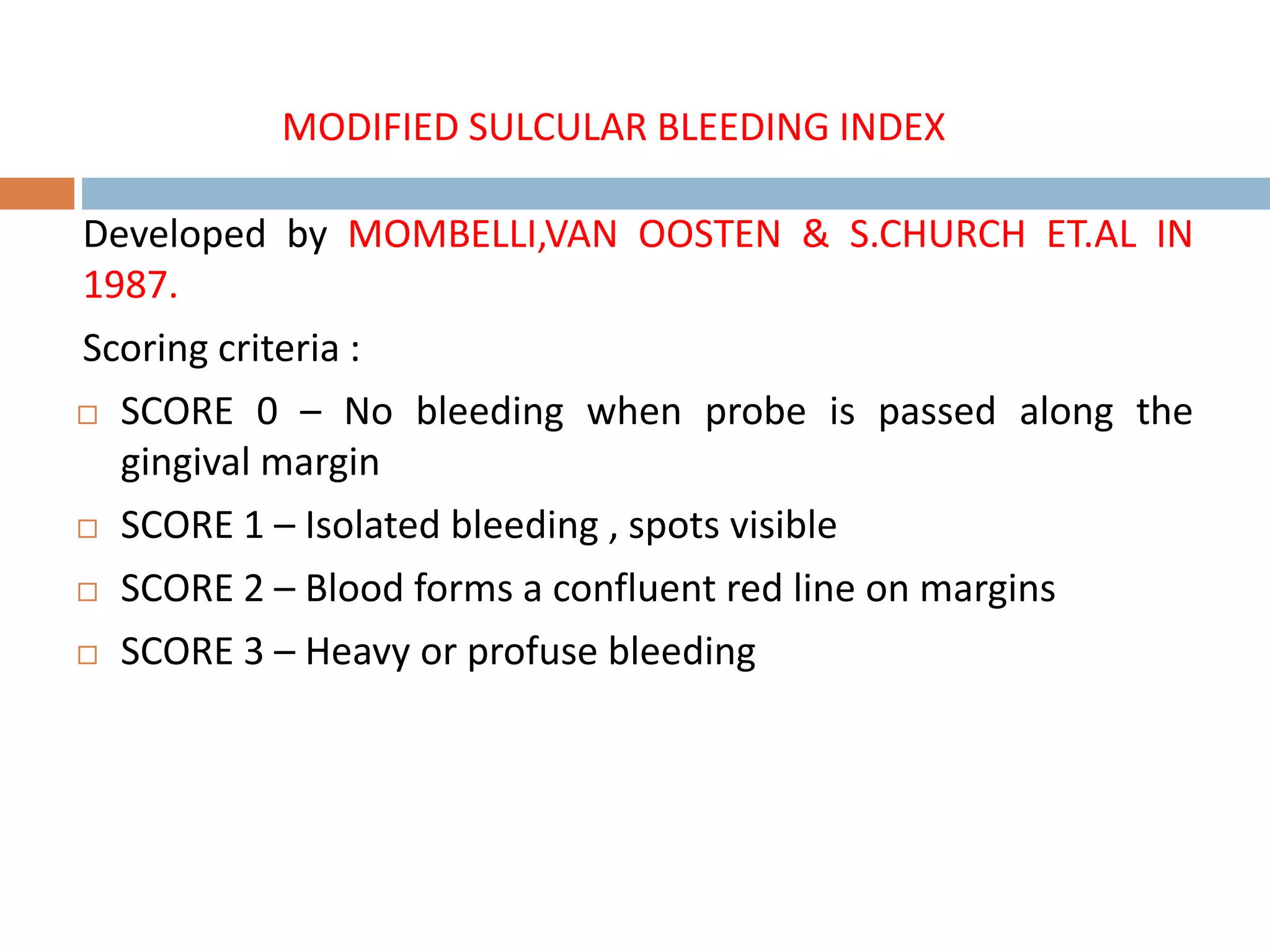 Periodontal indices | PPTX