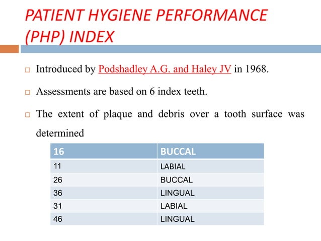 Periodontal indices | PPTX | Dental Health | Diseases and Conditions