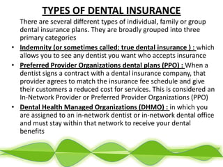DENTAL INSURANCE | PPTX