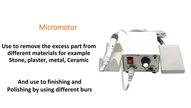 DENTAL LAB MACHINES AND INSTRUMENTS.pptx | Oral care | Personal Care