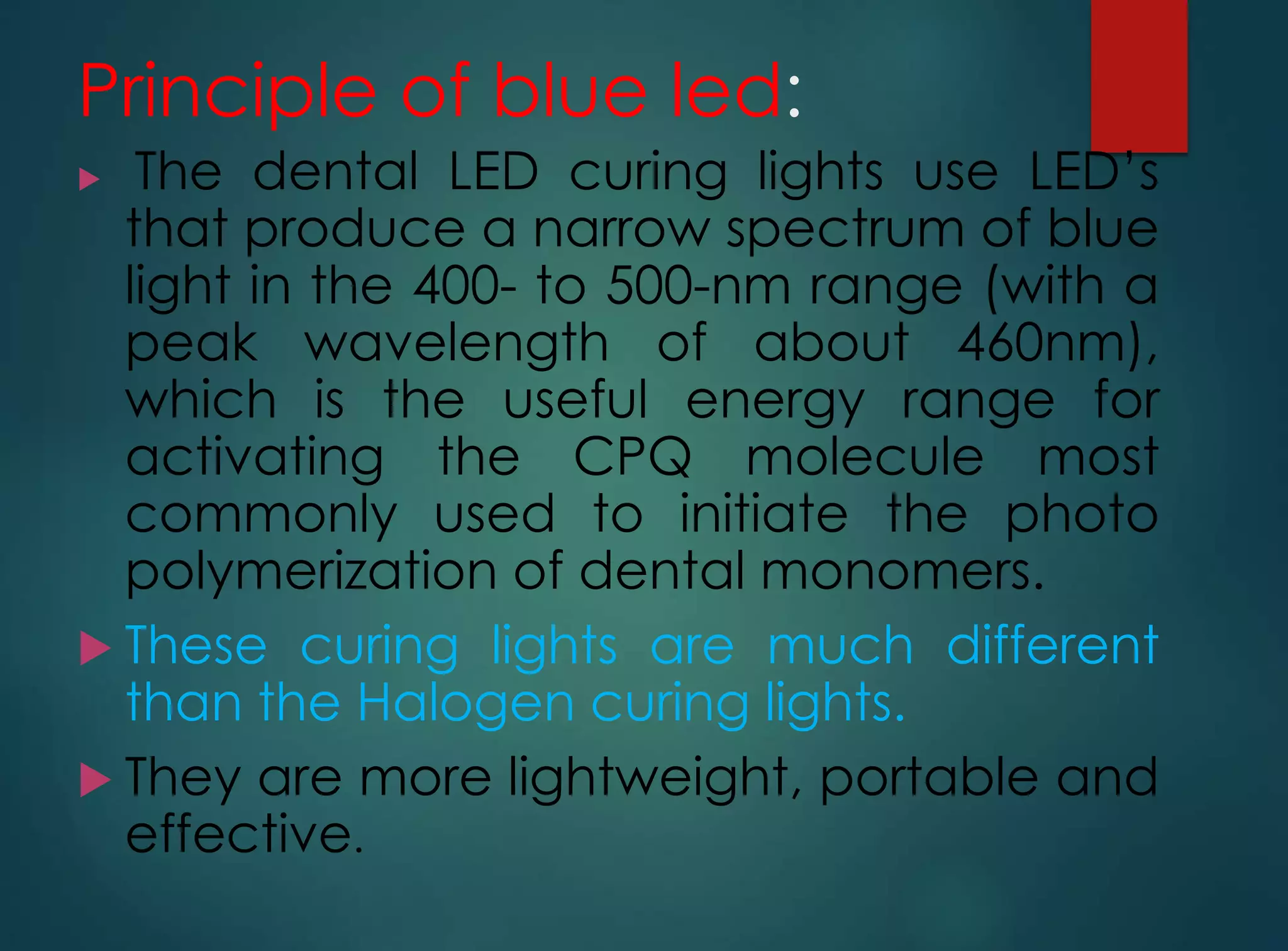 Dental Light Cure | PPTX