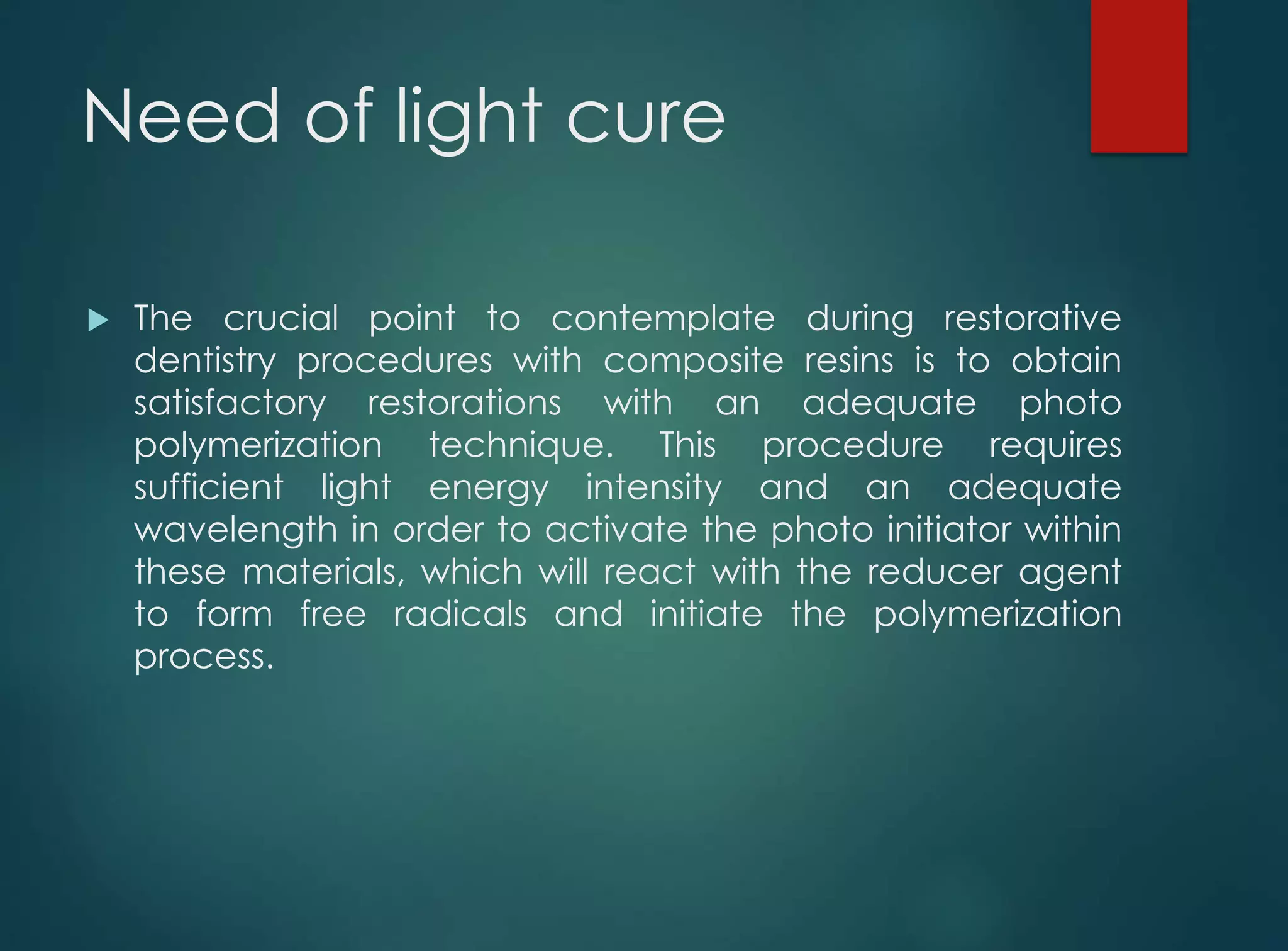 Dental Light Cure | PPTX