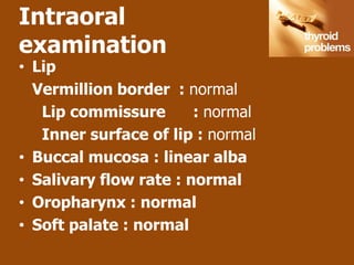 Dental management in thyroid patient | PPTX