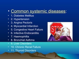 Dental Management of a Medically Compromised Patients | PPT