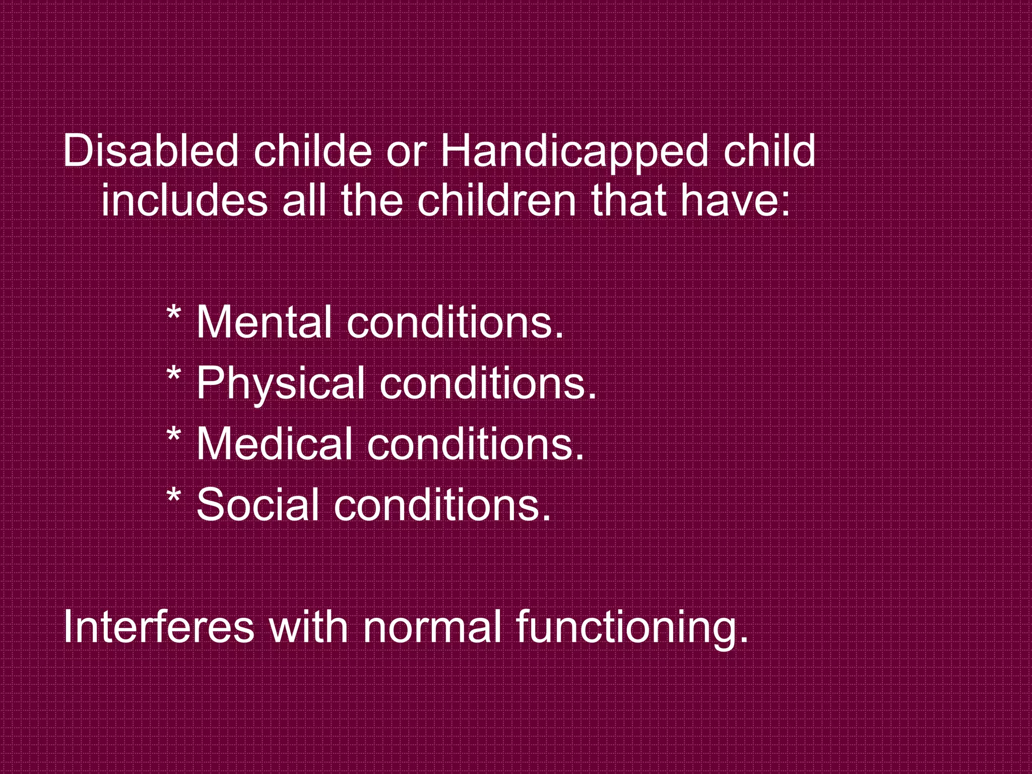 Dental management of handicapped children | PPT