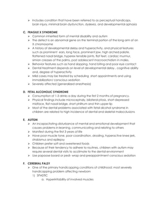 Dental management of handicapped children | PDF