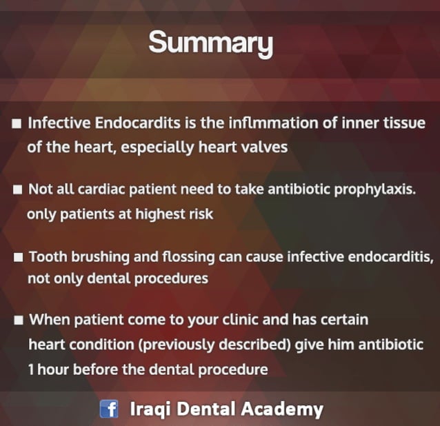 Dental Management of Infective Endocarditis | PDF | Dental Health ...