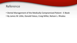 DENTAL MANAGEMENT OF NEUROLOGIC dental.pptx | Dental Health | Diseases ...