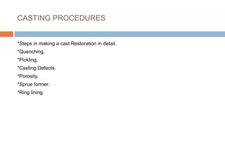 Dental materials question by Dr Prakash Das, KGF-CDS | PPTX