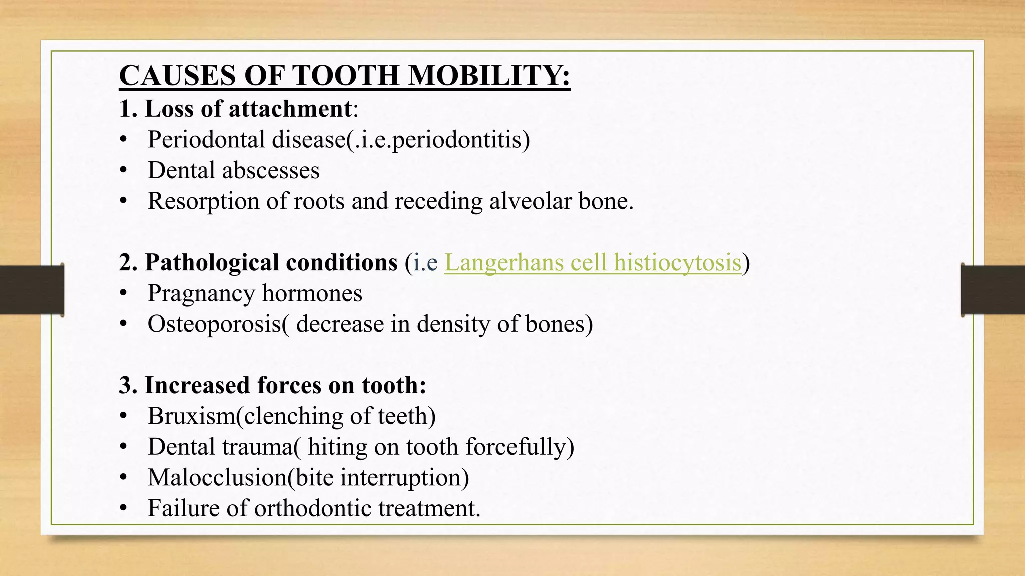 Dental mobility | PPTX